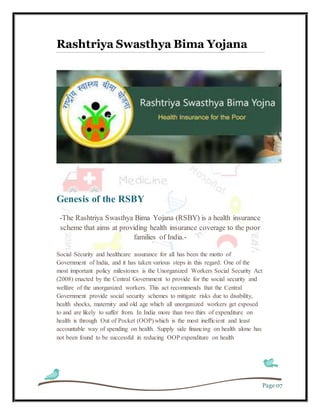 Rashtriya swasthya bima yojna- RSBY | DOCX
