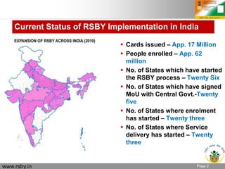 Rsby expterience in cg | PPTX | Health Insurance | Insurance