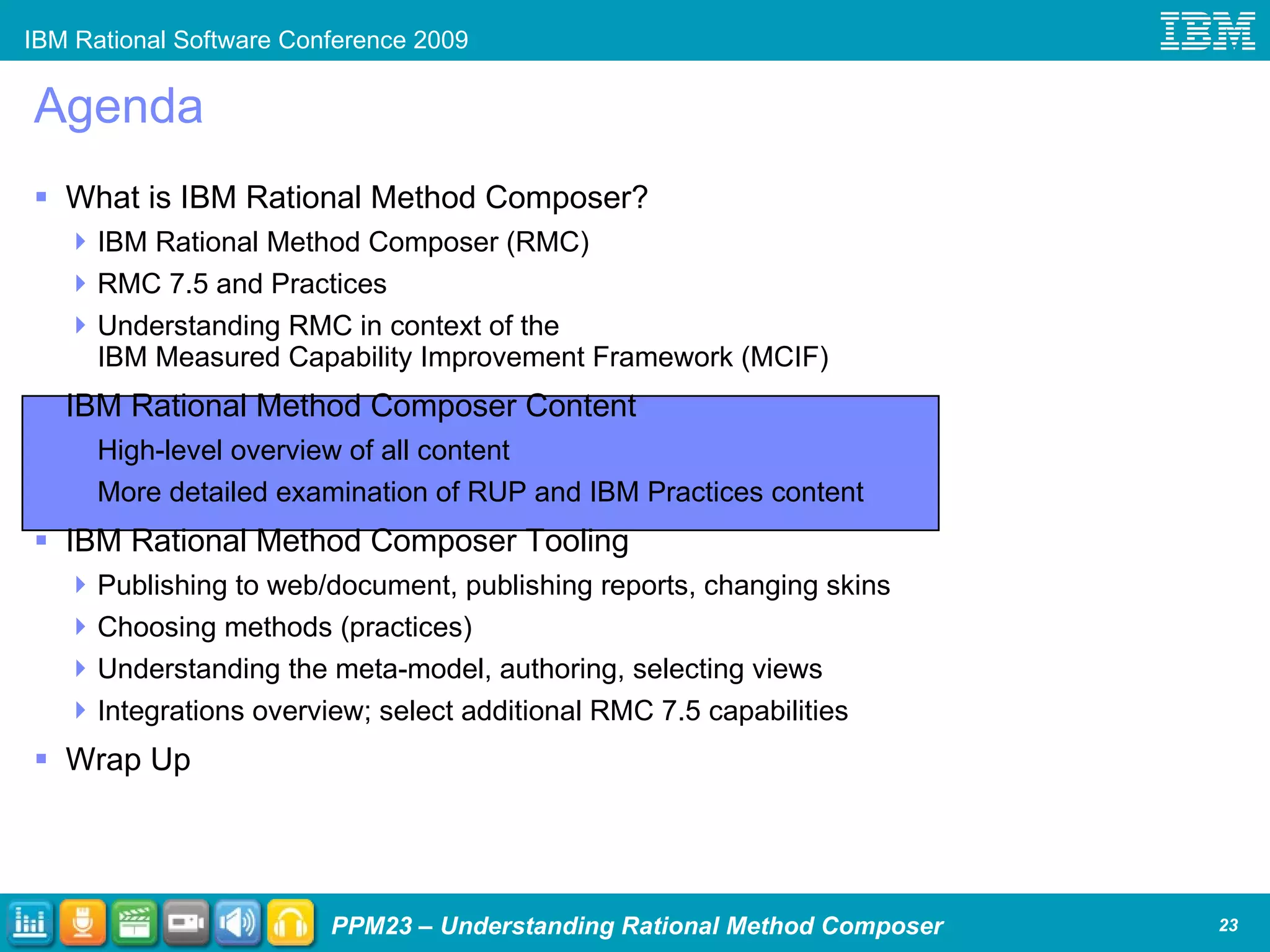 Rsc 2009 Understanding Ibm Rational Method Composer | PPT | Computer Software and Applications ...