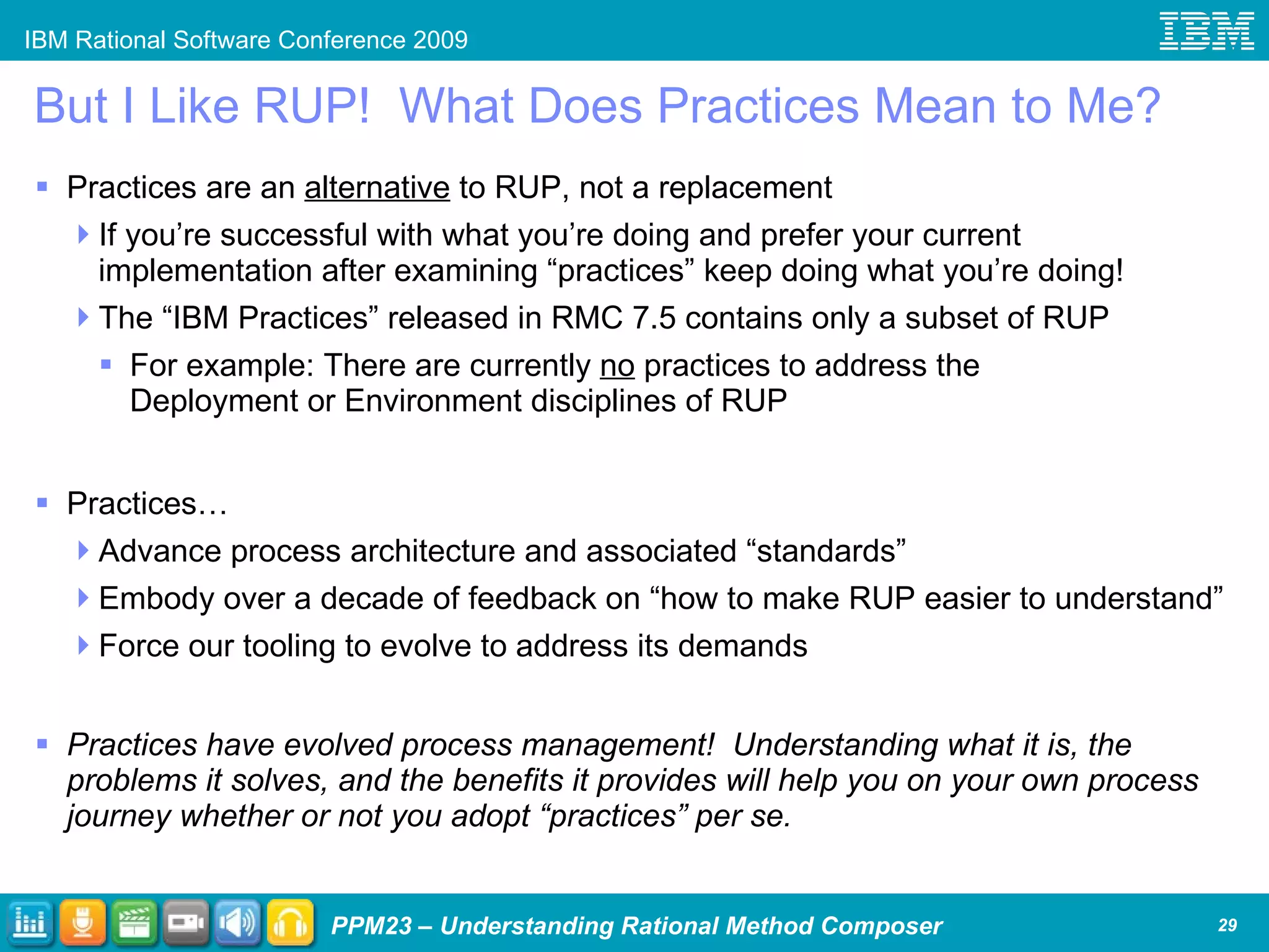Rsc 2009 Understanding Ibm Rational Method Composer | PPT
