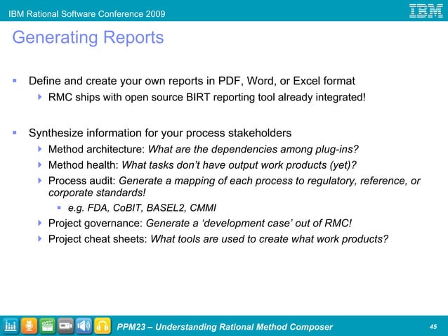 Rsc 2009 Understanding Ibm Rational Method Composer | PPT | Computer ...