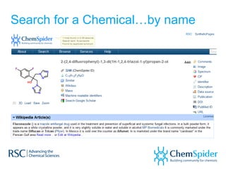 RSC ChemSpider as an environment for teaching and sharing chemistry | PPT