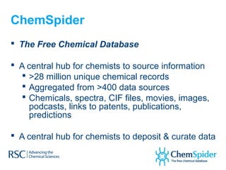RSC ChemSpider for students | PPT