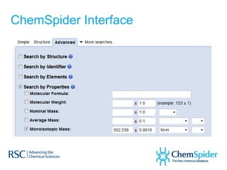 RSC ChemSpider for students | PPT
