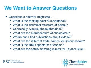 RSC ChemSpider for students | PPT