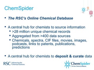 RSC ChemSpider is the online chemistry database where community ...