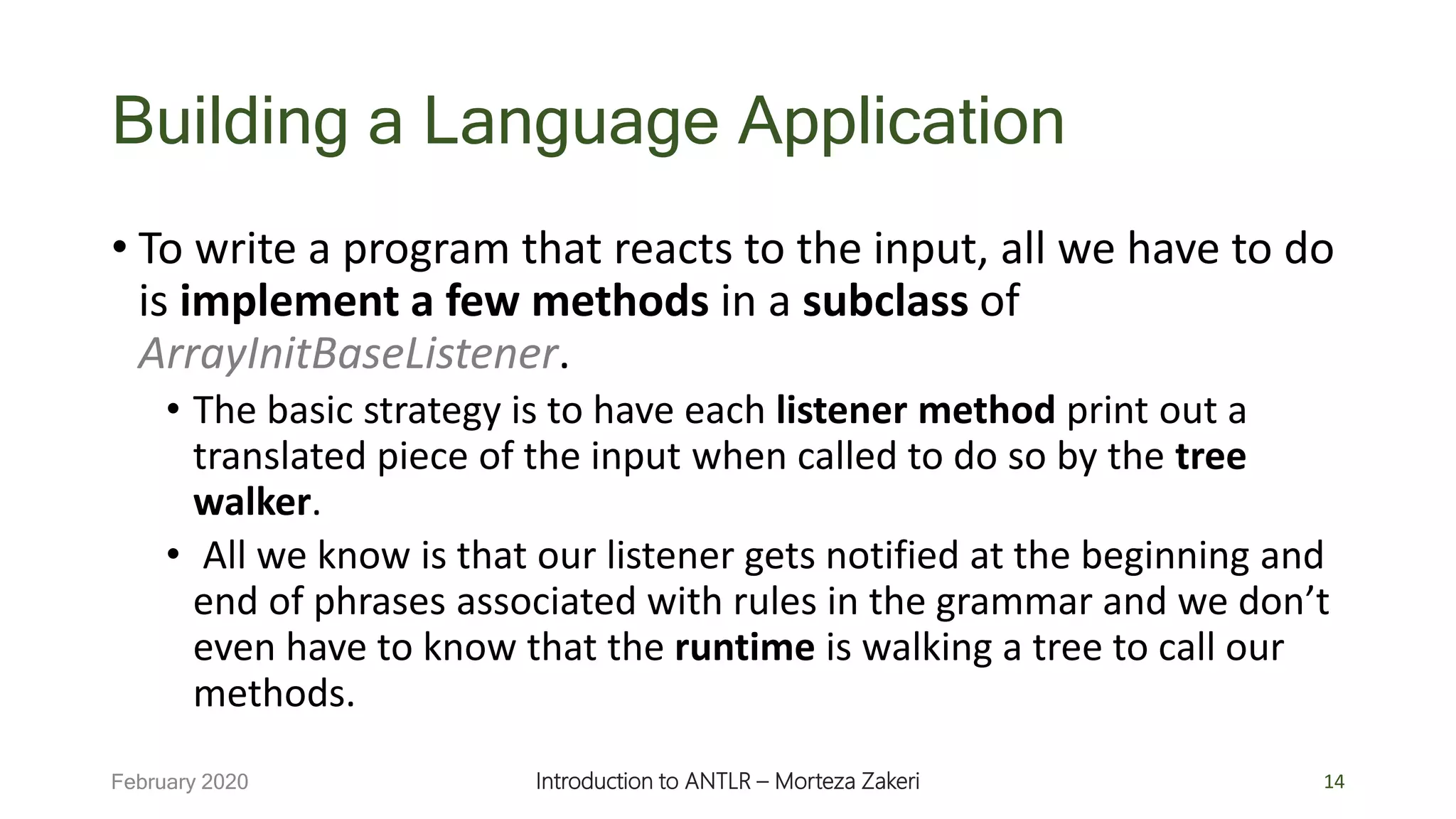 Antlr part2 getting_started_in_java | PPTX