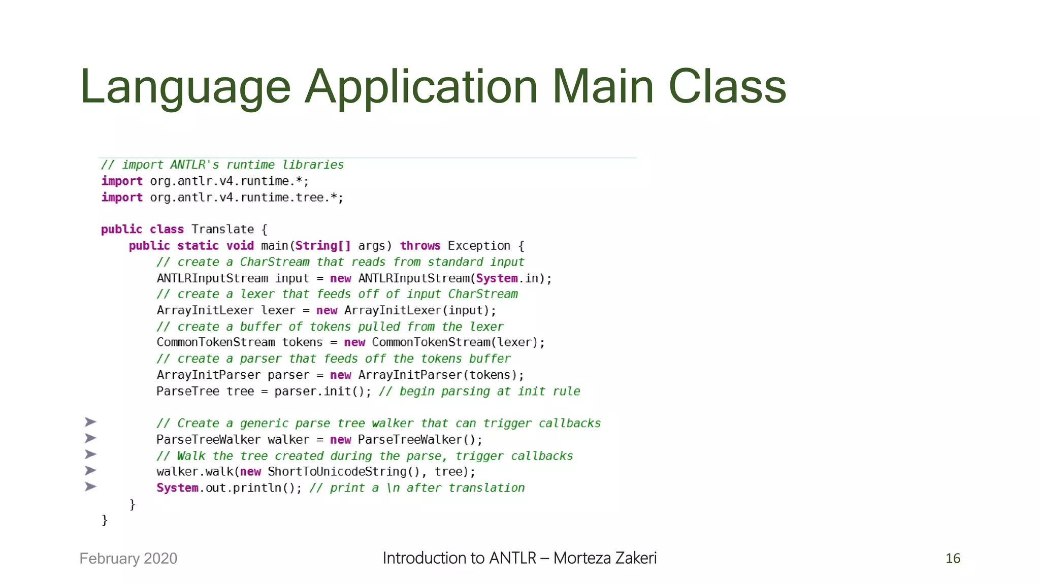 Antlr Part2 Getting Started In Java Pptx