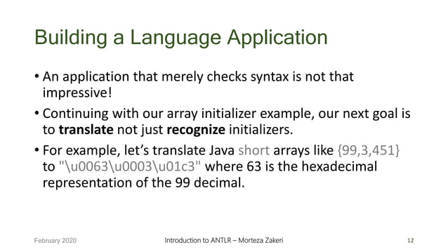 Antlr part2 getting_started_in_java | PPTX