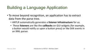 Antlr part2 getting_started_in_java | PPTX