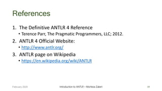 Antlr part2 getting_started_in_java | PPTX