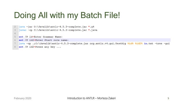 Antlr part2 getting_started_in_java | PPTX
