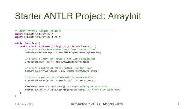 Antlr part2 getting_started_in_java | PPTX