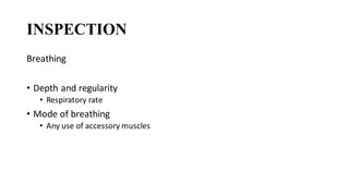 Respiratory examination Chamberlain medicine | PDF