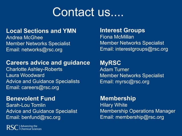 Benfits of RSC membership | PPTX