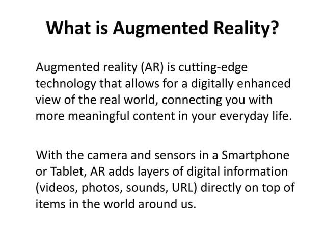Augmented Reality for Essential Skills Maths | PPT