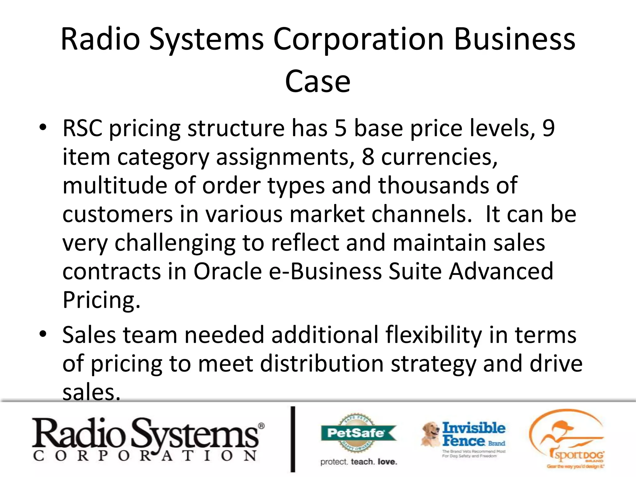 Oracle e-Business Suite - category pricing presentation | PPTX