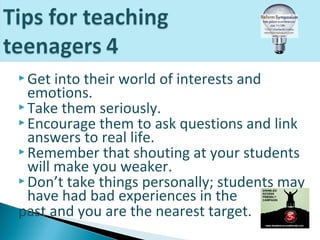 Motivating Teenagers in the Classroom | PPT