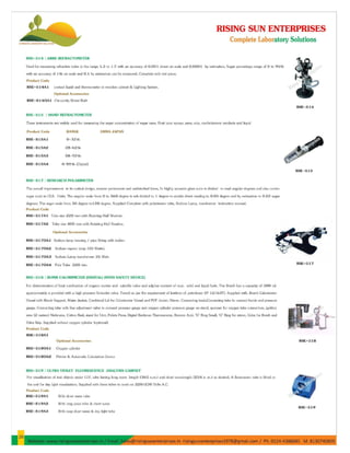 Laboratory equipment suppliers | RS Cube | PDF