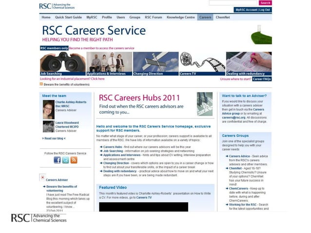 RSC membership presentation 2011 | PPTX