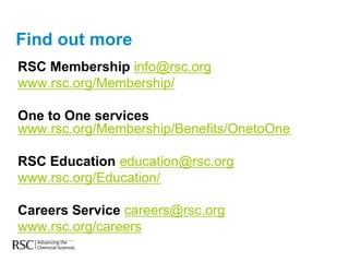 RSC membership presentation 2011 | PPTX