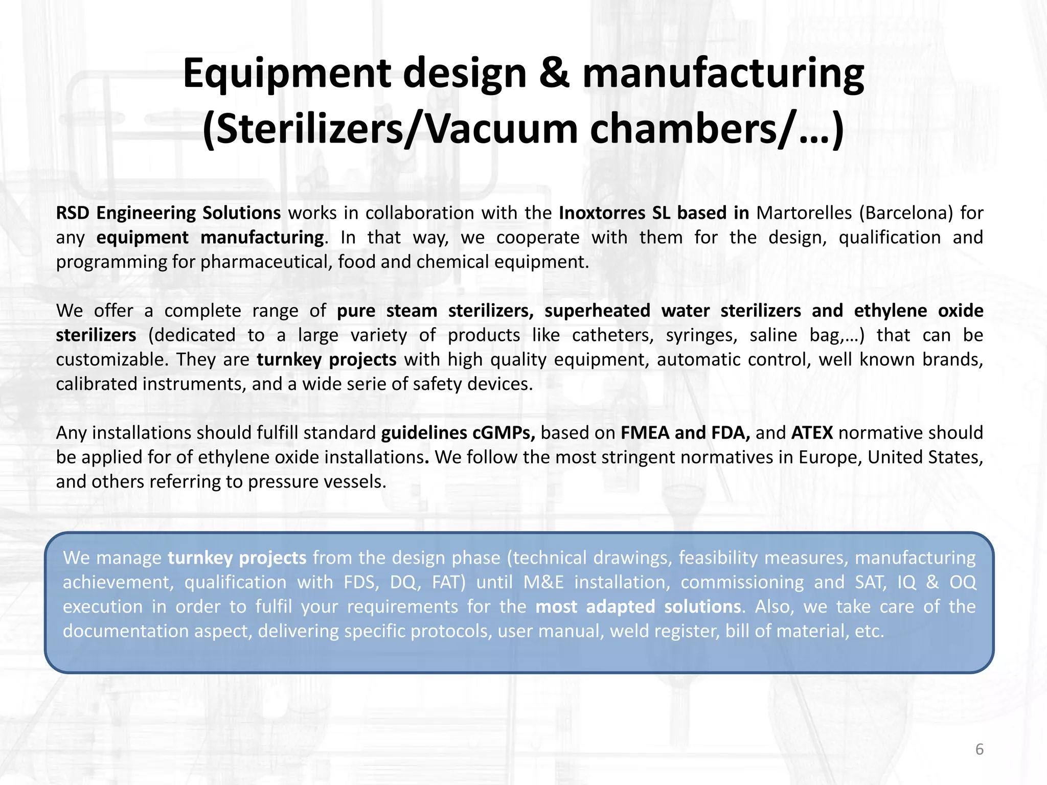 Rsd engineering steam, superheated water and ethylene oxide (eto ...
