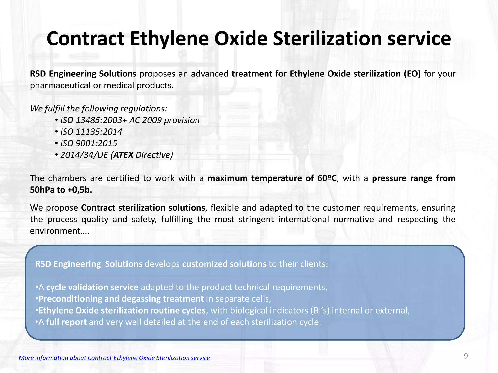 Rsd engineering steam, superheated water and ethylene oxide (eto) sterilization | PPT