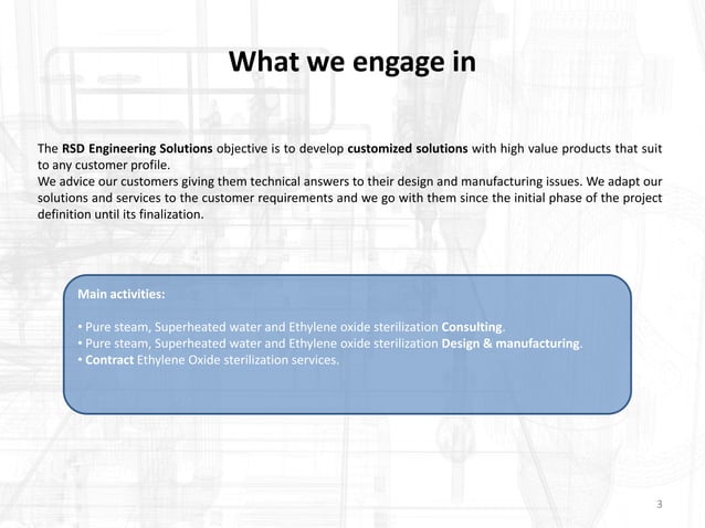 Rsd engineering steam, superheated water and ethylene oxide (eto) sterilization | PPT