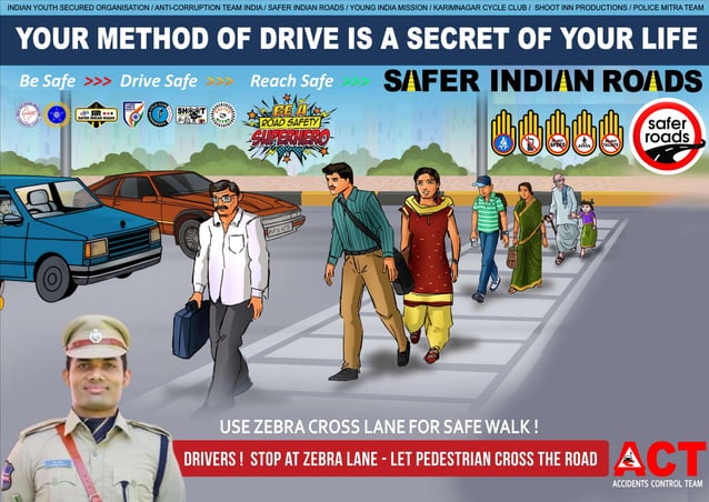 ROAD SAFETY EDUCATION POSTERS - SAFER INDIAN ROADS | PDF