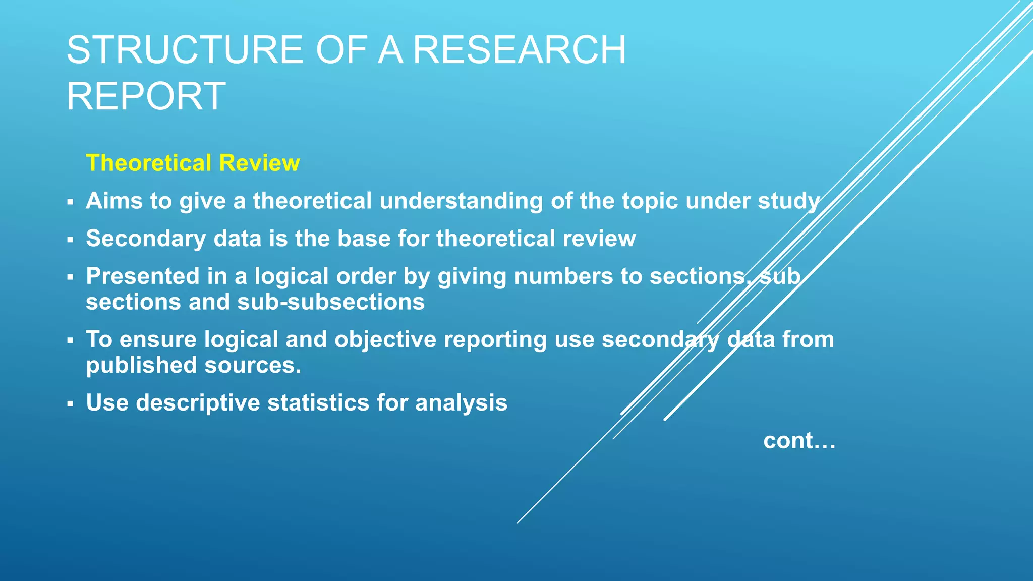 Preparation of Research Reports | PPT
