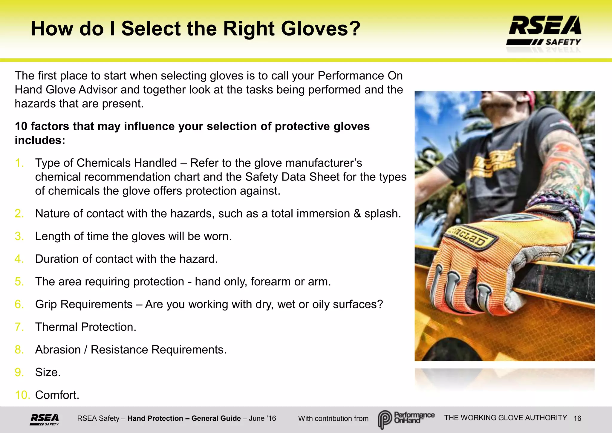 Getting a Grip on Hand Protection - Your Guide to the Right Glove | PDF