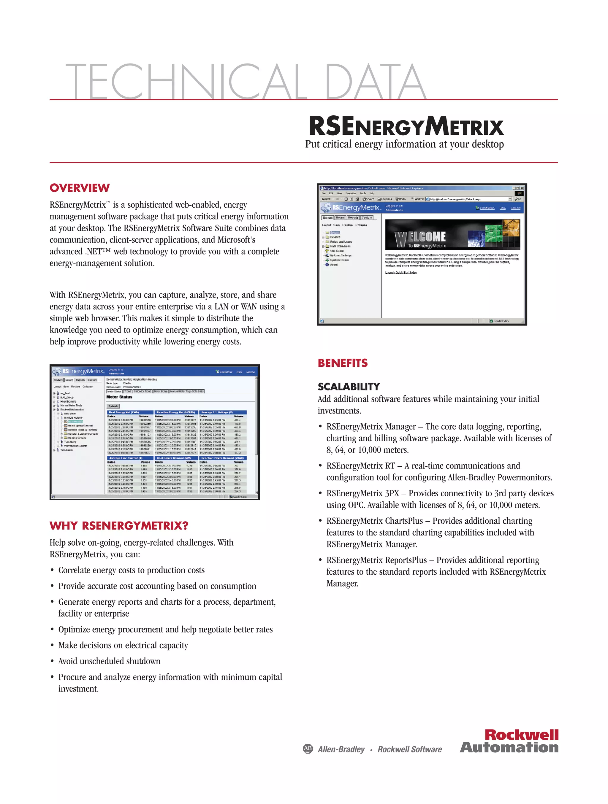 Rs Energy metrix product sheet | PDF