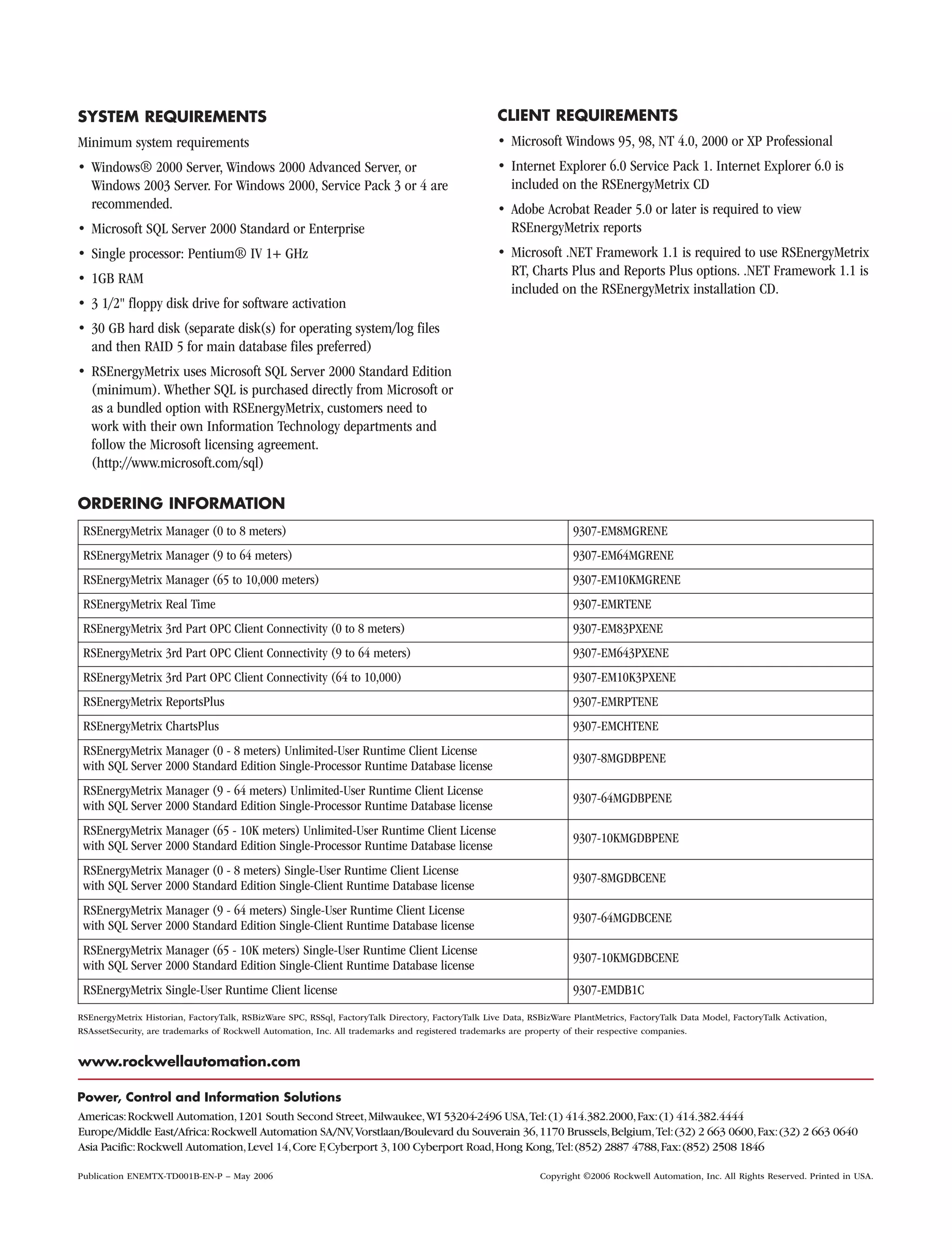 Rs Energy metrix product sheet | PDF