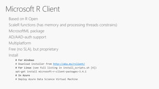 Microsoft Machine Learning Server. Architecture View | PPTX