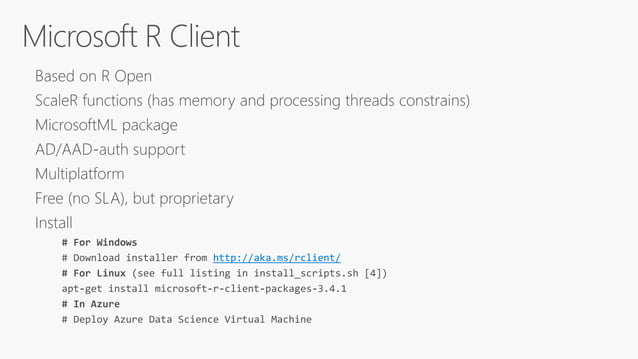 Microsoft Machine Learning Server. Architecture View | PPTX