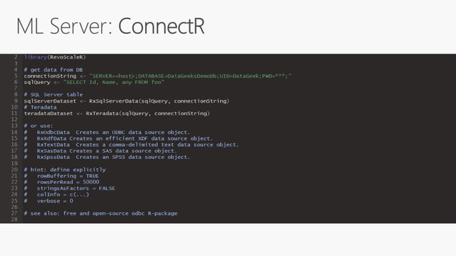 Microsoft Machine Learning Server. Architecture View | PPTX
