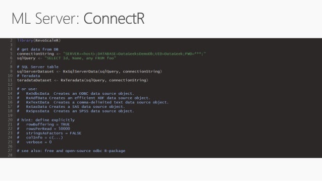 Microsoft Machine Learning Server. Architecture View Microsoft Machine Learning Server. Architecture View