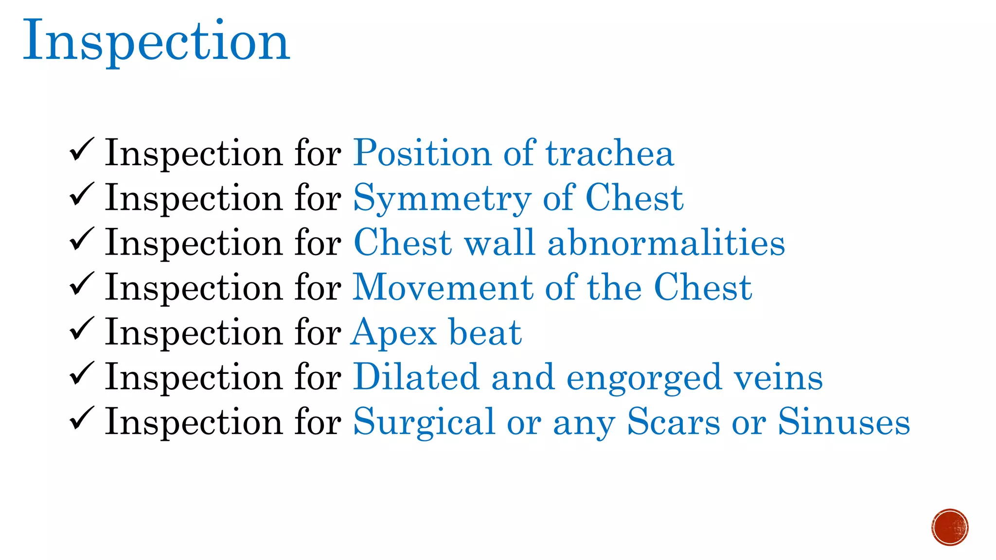Clinical Examination of RS | PPTX