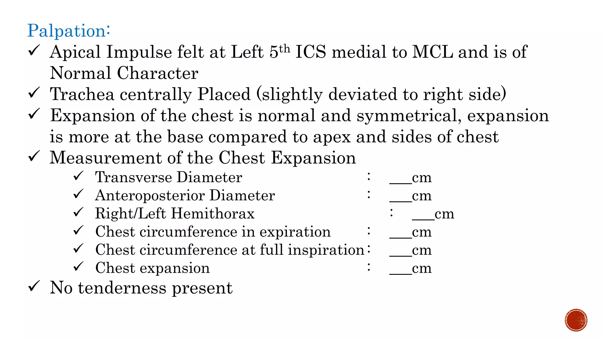 Clinical Examination of RS | PPTX