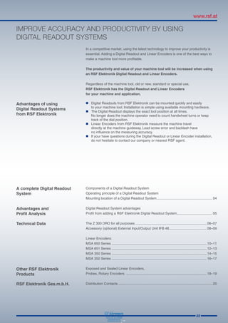 Rsf electronik digital_readouts_systems_catalog | PDF