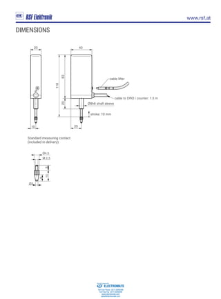 Rsf electronik dit10_specsheet | PDF