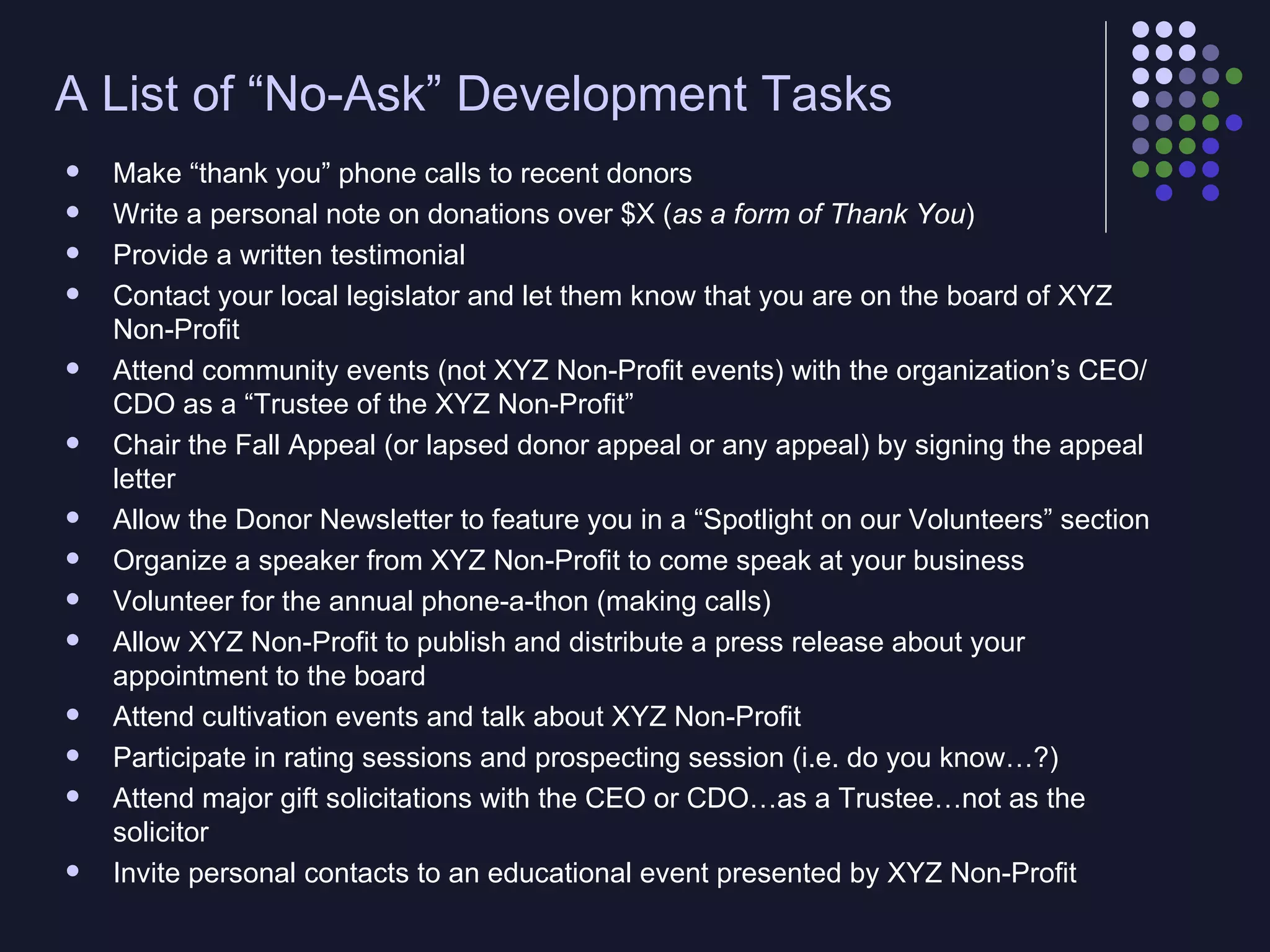 Raising Money with Board members | PPT