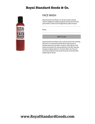 Royal Standard Product Catalogue | PDF