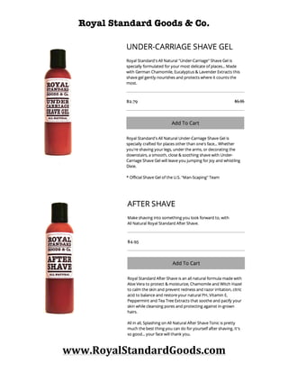 Royal Standard Product Catalogue | PDF