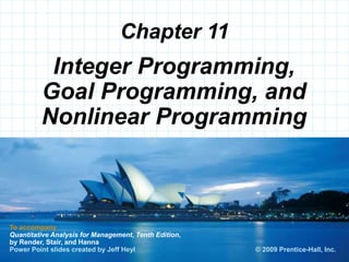 RSH_10_Ch_11.ppt Interger programming Goal | PPT