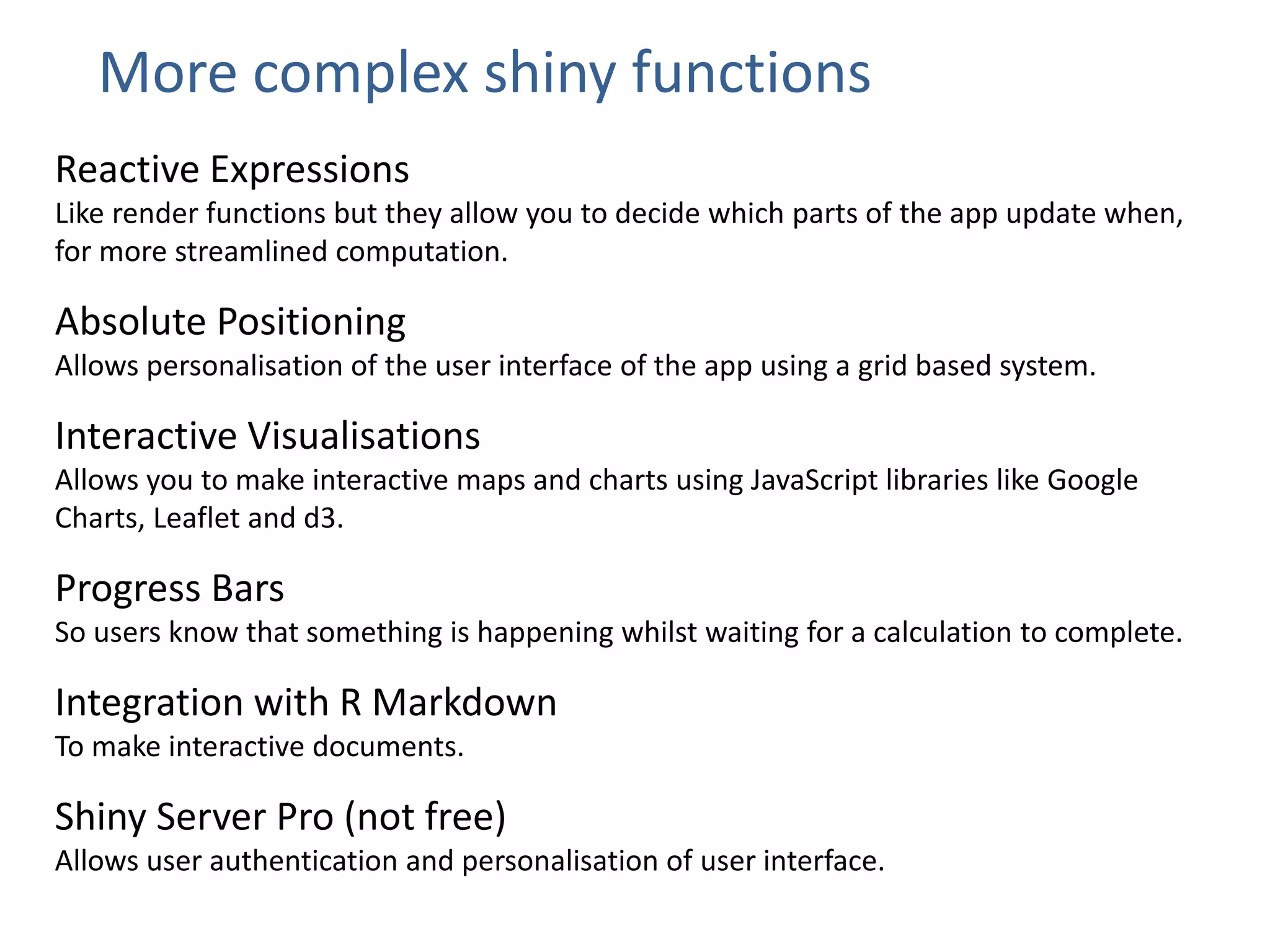 Introduction To Shiny For Building Web Apps In R Pptx Web Design And Html Internet