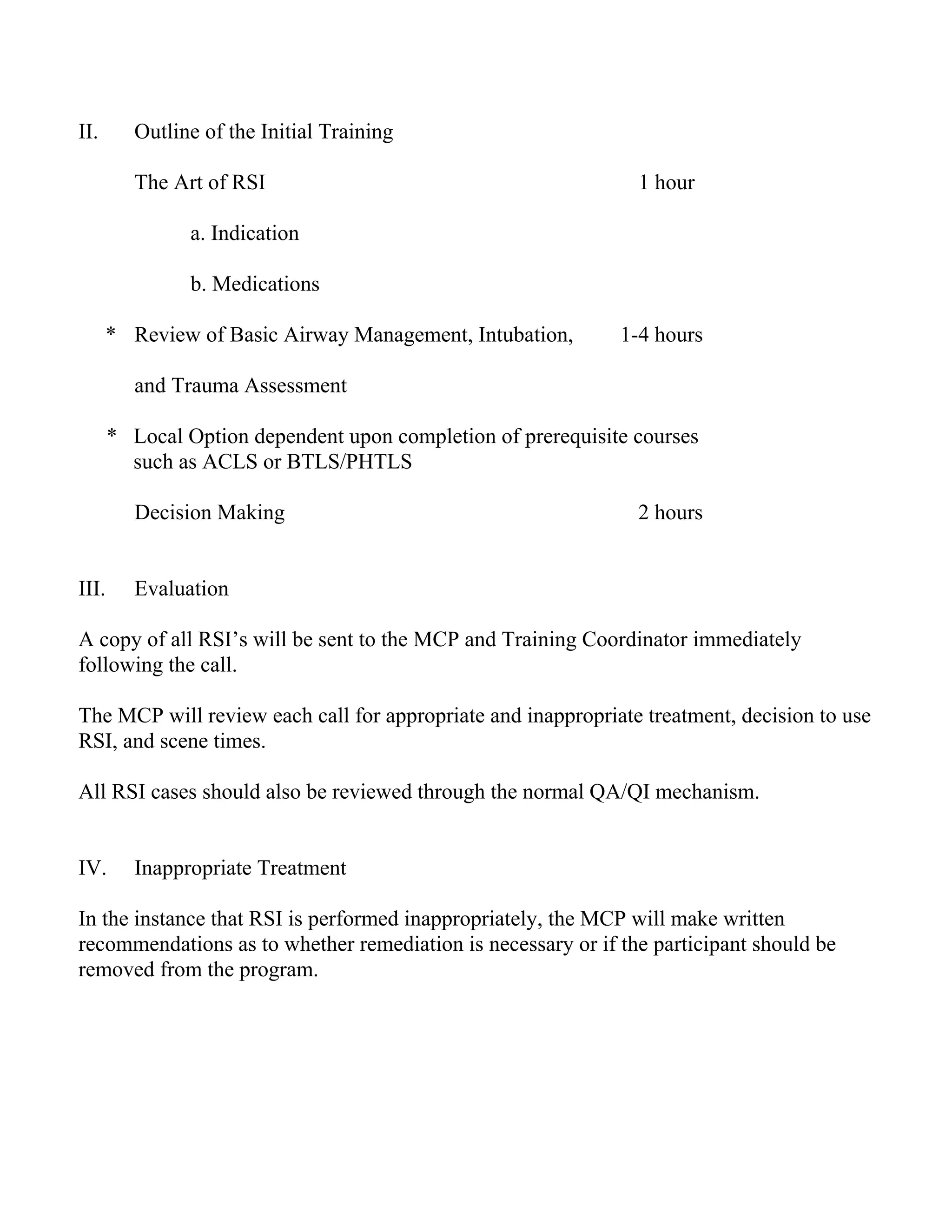 Rapid Sequence Intubation (RSI) | PDF