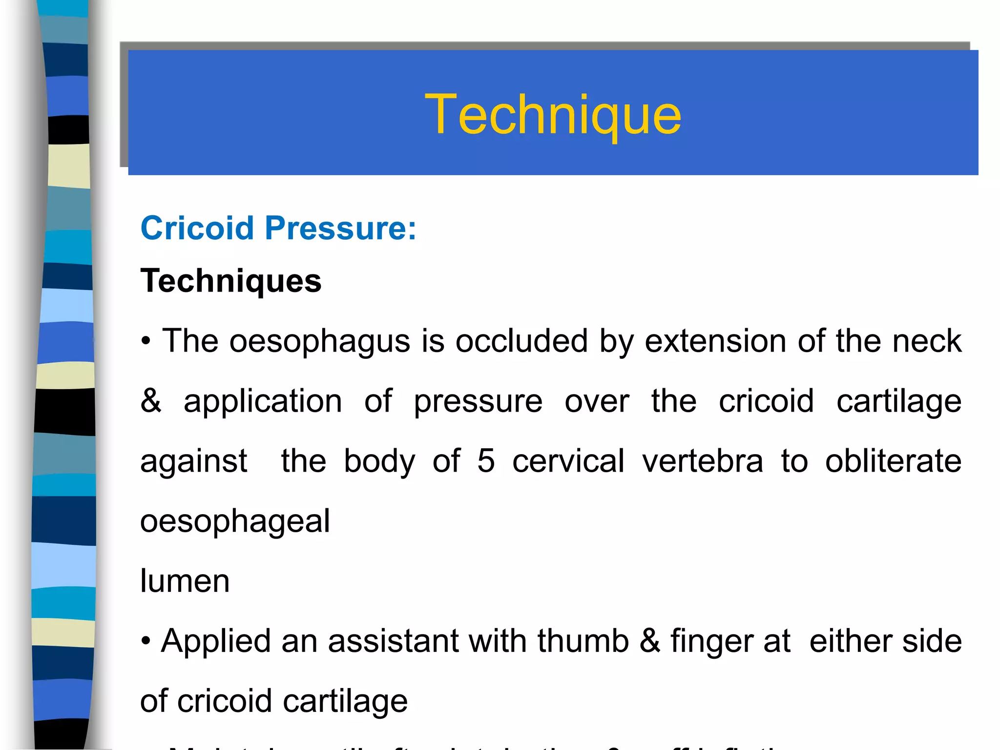 Rapid sequence intubation | PPT
