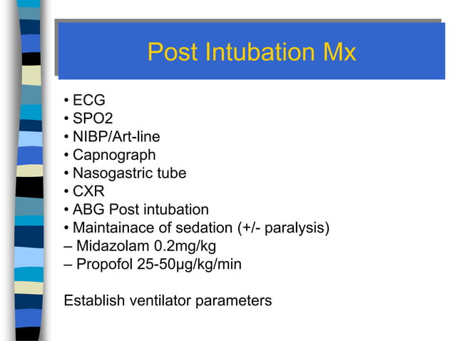 Rapid sequence intubation | PPT
