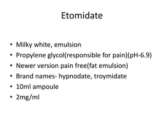 Rapid sequence induction drugs #intubation | PPTX